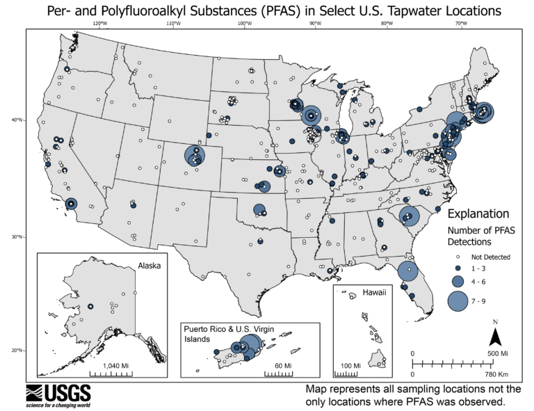 USGS Study Detects PFAS Contamination in 45% of Tap Water – The Update ...